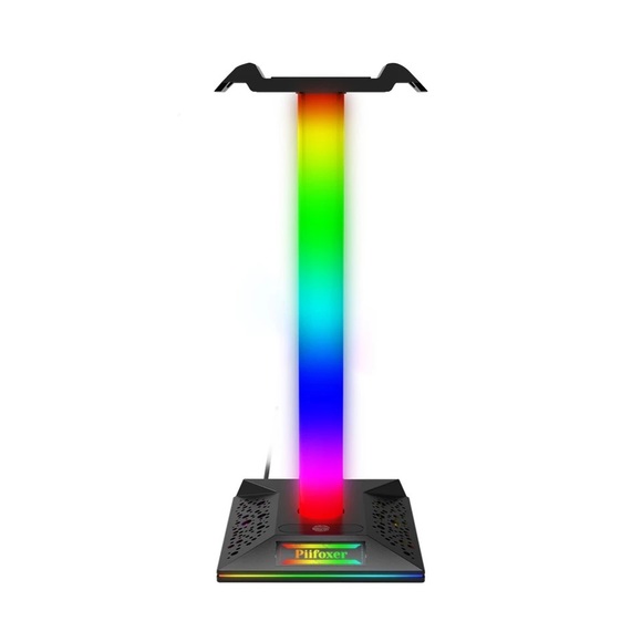 Headphones | New Rgb Gaming Headphone Stand Dual Usb | Poshmark